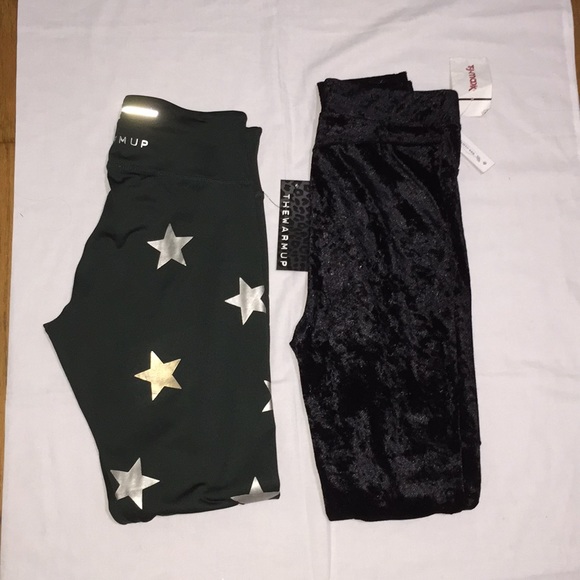 Pants & Jumpsuits | 2 Piece Woman Leggings Bundle | Poshmark